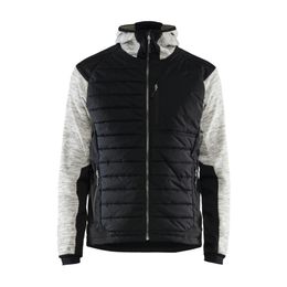BLAKL&Auml;DER Blakl&auml;der Hybrid-Jacke, grau melange / schwarz, Unisex-Gr&ouml;&szlig;e: 2XL (593021179099XXL)