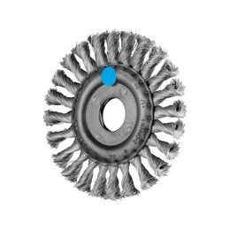 Pferd TOOLS Rundb&uuml;rste gezopft RBG &Oslash; 115x12x22,2 mm Edelstahl-Draht-&Oslash; 0,35 mm Winkelschleifer (10) (43302122)