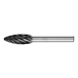 Pferd TOOLS Hartmetall Hochleistungsfr&auml;sstift INOX Flamme B &Oslash; 10x25 mm Schaft-&Oslash; 6 mm HICOAT f&uuml;r Edelstahl (21103281)