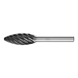 Pferd TOOLS Hartmetall Hochleistungsfr&auml;sstift INOX Flamme B &Oslash; 12x30mm Schaft-&Oslash; 6 mm HICOAT f&uuml;r Edelstahl (21103381)