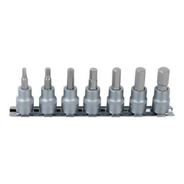 KS Tools 1/4" Bit-Stecknuss-Satz Innensechskant, 7-teilig2,5-8mm (911.1544)