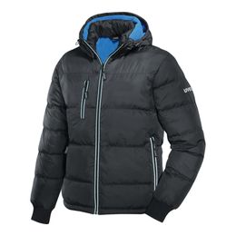 Uvex Thermo Steppjacke, schwarz / blau, Unisex-Gr&ouml;&szlig;e: XL (9866812)
