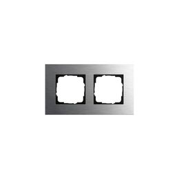 GIRA Abdeckrahmen 2fach edelstahl 0212219)