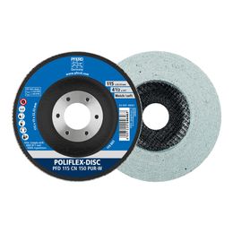 Pferd TOOLS Poliflex Disc PFD &Oslash; 115x14 mm Bohrung-&Oslash; 22,23 mm Bindung PUR Weich SIC150 (41130015)