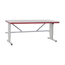 Rocholz Grundtisch mit Elektroh&ouml;henverstellung SYSTEM FLEX 1600x800x720-1120 mm RAL9006/3003 (73000700)