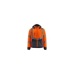 Mascot Blackpool Soft Shell Jacke Gr.M hi-vis orange/schwarzblau, 15502-246-14010-M)