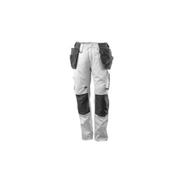 Mascot Hose mit H&auml;ngetaschen, geringes Gewicht Hose Gr&ouml;&szlig;e 76C46, weiss/dunkelanthrazit (17631-442-0618-76C46)