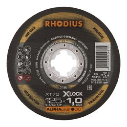 Rhodius ALPHAline XT70 X-LOCK Extrad&uuml;nne Trennscheibe 125 x 1,5 x 22,23 mm (211348)