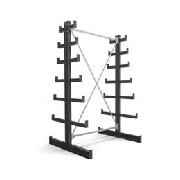 STIER Kragarmregal doppelseitig 1 Feld mit 6 absteigenden Ebenen 1300x2000x500mm (904490)