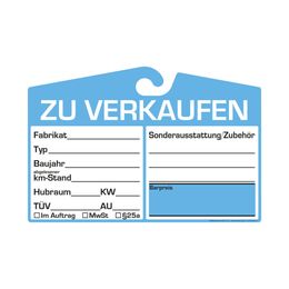 EICHNER Spiegelanh&auml;nger Preisschild Analog blau (9220-00112)