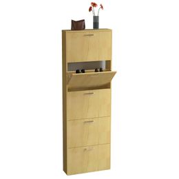 Schuhschrank Vcm "Holz Schuhregal Schuhschrank Schuhkipper Sulos XL", honig, eiche, B:59cm T:17cm, Obermaterial: 100% Holz Wood., Schr&auml;nke, Schuhschrank