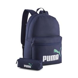 Rucksack Puma "PHASE BACKPACK SET", Puma navy, Rucks&auml;cke, Netz, , unifarben, Rucksack, f&uuml;r Alltag und Freizeit, sportlicher Look, verspielte Details