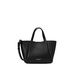 Umh&auml;ngetasche "Biani", Damen, Gr. B/H/T: 28cm x 37cm x 13cm, schwarz, Leder, MARC O'POLO ACCESSORIES, unifarben, Taschen Umh&auml;ngetasche, Damen Schultertasche mit langem Leder-Schulterriemen