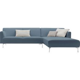 Ecksofa "CR.446 elegantes Designsofa mit hohem Sitzkomfort", blau (blaugrau oskar), B:275cm H:82cm T:179cm, CREATION BY ROLF BENZ, Sofas, Ecksofa, in minimalistischer, schwereloser Optik, Breite 275 cm