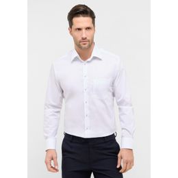 Langarmhemd Eterna "MODERN FIT", Herren, Gr. 39, Normalgr&ouml;&szlig;en, dunkelblau, Popeline, 100% Baumwolle, tailliert, Manschette, Hemden, NON IRON (b&uuml;gelfrei)