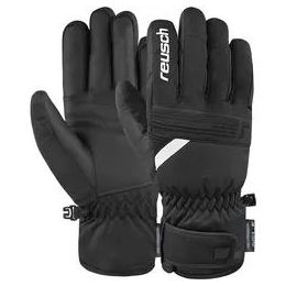 Skihandschuhe Reusch "Baldo R-TEX XT", Damen, Gr. 10.5, schwarz-wei&szlig; (schwarz, wei&szlig;), 80% Polyester, 19% Polyurethan, 1% Elasthan, mehrfarbig, Handschuhe, warm und wasserdicht