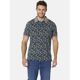 Poloshirt Babista "Poloshirt ELENO", Herren, Gr. XL, blau (dunkelblau gemustert), Obermaterial: 100% Baumwolle CO., Shirts