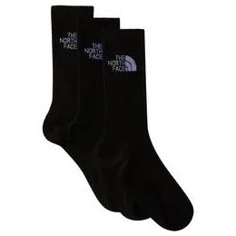 Sportsocken The North Face "MULTI SPORT CUSH CREW SOCK 3P", Herren, Gr. S (38/40), schwarz (tnf schwarz), Materialmix, Socken Sportsocken, mit gezielten Bel&uuml;ftungszonen, elastischer Materialmix