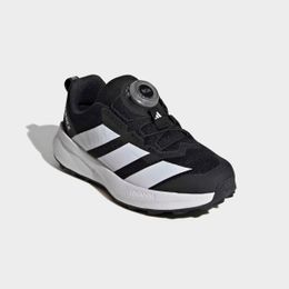 Trailrunningschuh adidas terrex "AGRAVIC BOA KIDS", M&auml;dchen, Gr. 31, core schwarz, cloud wei&szlig;, semi impact orange, Synthetik, Textil, Schuhe, f&uuml;r Kinder & Jugendliche