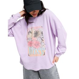 Longpullover Roxy "Eastside Midweight", Damen, Gr. XL, crocus petal, Obermaterial: 60% Walkfrottier, 40% Microfaser;, Pullover Longpullover