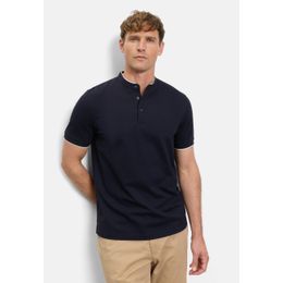 Poloshirt OLYMP "OLYMP Casual Wirk", Herren, Gr. L, marine, 100% Baumwolle, Shirts