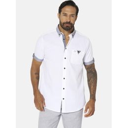 Kurzarmhemd Jan Vanderstorm "Kurzarmhemd NIELAS", Herren, Gr. XXL, weit, wei&szlig;, Obermaterial: 100% Baumwolle CO., Hemden