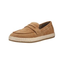 Slipper Geox "Geox Slipper Leder", Herren, Gr. 45, toffee, Leder, Schuhe Slipper