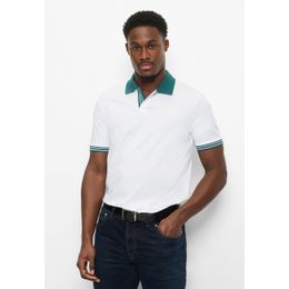 Poloshirt OLYMP "OLYMP Casual Wirk", Herren, Gr. M, wei&szlig;, 51% Baumwolle, 49% Polyester, Shirts
