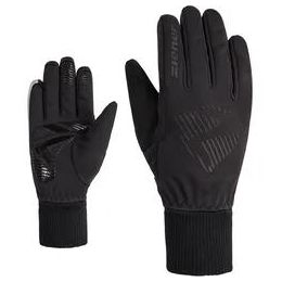 Fahrradhandschuhe Ziener "DOMMI-Z bike glove junior", Kinder, Gr. XL, schwarz, Materialmix, Handschuhe
