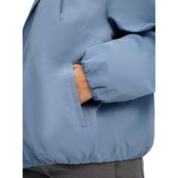 sheego Gro&szlig;e Gr&ouml;&szlig;en Blouson mit Kapuze und Gummibund, bleu, Gr&ouml;&szlig;e 46 - Damen