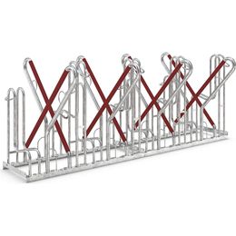 WSM Anlehnparker, Modell 4500 XBF, zweiseitig, 2 x 4 Einstellpl&auml;tze