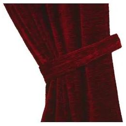 Raffhalter WIRTH "Thermo-Chenille 288g/m2" Gr. 2, rot, B:100cm H:6cm, Polyacryl, Raffhalter, 2-er Set
