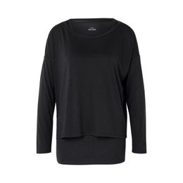 Tchibo - Da. 2-in-1-Sportshirt - Damen - Gr. XL - schwarz