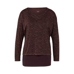 Tchibo - 2-in-1-Sportshirt - Damen - Gr. S - braun