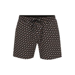 BOSS Badeshorts 'Manu New' Herren Gr&ouml;&szlig;e XL umbra / schwarz / wei&szlig;