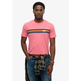 Superdry & Co Shirt male size L Dark blue / Grass green / Orange / Light pink