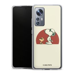 DeinDesign Xiaomi 12 5G Handy Silikon H&uuml;lle Case transparent Handyh&uuml;lle Snoopy Official Licensed Product Kindheit Silikon Case