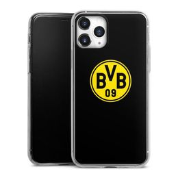 DeinDesign iPhone 11 Pro Handy Slim Case Silikon Handyh&uuml;lle transparent H&uuml;lle extra d&uuml;nn Bvb Borussia Dortmund Logo Silikon Slim Case