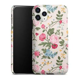 DeinDesign iPhone 11 Pro Max Handy Premium Case Smartphone Handyh&uuml;lle Schutzh&uuml;lle gl&auml;nzend Flowers Vintage Ornament Premium Case