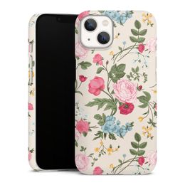 DeinDesign iPhone 13 Handy Premium Case Smartphone Handyh&uuml;lle Schutzh&uuml;lle matt Flowers Vintage Ornament Premium Case