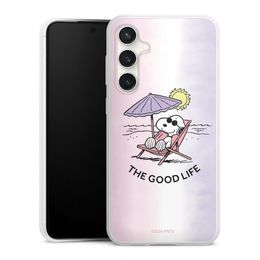 DeinDesign Galaxy S23 FE Handy Slim Case Silikon Handyh&uuml;lle transparent H&uuml;lle extra d&uuml;nn Snoopy Official Licensed Product Peanuts Silikon Slim Case