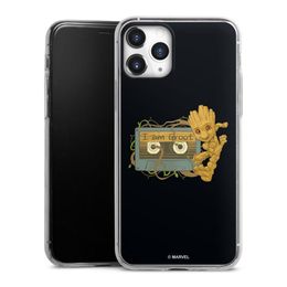 DeinDesign iPhone 11 Pro Handy Slim Case Silikon Handyh&uuml;lle transparent H&uuml;lle extra d&uuml;nn Guardians Of The Galaxy Groot Marvel Silikon Slim Case