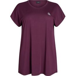 Active By Zizzi T-Shirt 'ABASIC' Damen Gr&ouml;&szlig;e XL/XXL weinrot