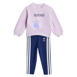 adidas Sportswear Trainingsanzug 'Disney Die Eisk&ouml;nigin' M&auml;dchen Gr&ouml;&szlig;e 98 navy / hellblau / flieder / wei&szlig;