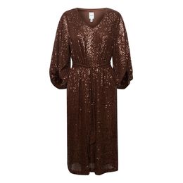 Ichi Kleid Damen Gr&ouml;&szlig;e 44 dunkelbraun Winterkleid
