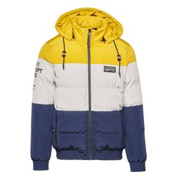 Koroshi Winterjacke Herren Gr&ouml;&szlig;e M navy / gelb / wei&szlig;