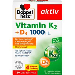 Doppelherz Vitamin K2 + D3 1000 I.E. Tabletten 120 St