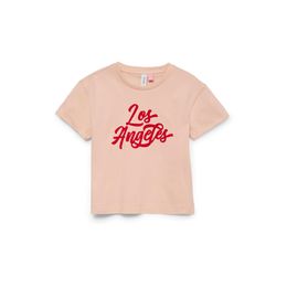 Vero Moda Girl T-Shirt 'VMVICTORIA METTE' M&auml;dchen Gr&ouml;&szlig;e 158/164 ros&eacute; / dunkelrot