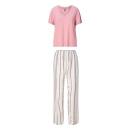Lingadore Pyjama Damen Gr&ouml;&szlig;e XXL mischfarben / pink Winterkleid