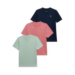 Abercrombie & Fitch Abercrombie & Fitch T-Shirt Jungen Gr&ouml;&szlig;e 134/140 navy / pastellgr&uuml;n / hellrot